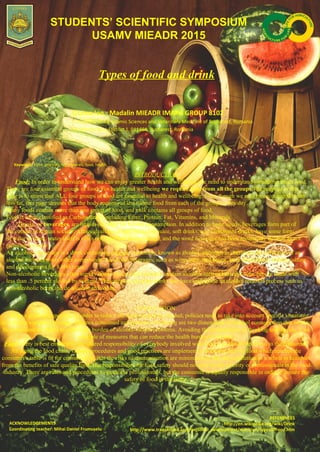 Types of food and drinks | PPT
