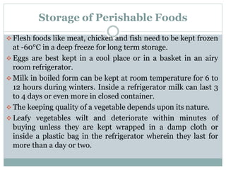 Types of food based on its perishability | PDF