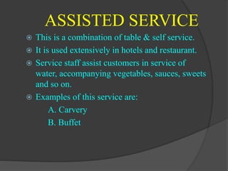 Types of food & beverage service | PPTX