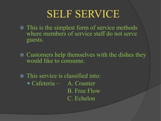 Types of food & beverage service | PPTX