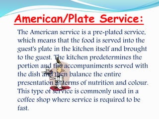 Types of food & beverage services...varun | PPTX