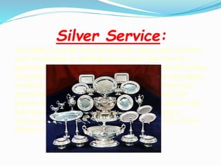 Types of food & beverage services...varun | PPT