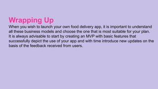 Food Delivery Platforms Business Models Explained | PPTX | Food ...