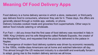 Food Delivery Platforms Business Models Explained | PPTX | Food ...