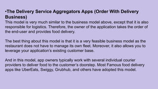 Food Delivery Platforms Business Models Explained | PPTX | Food ...