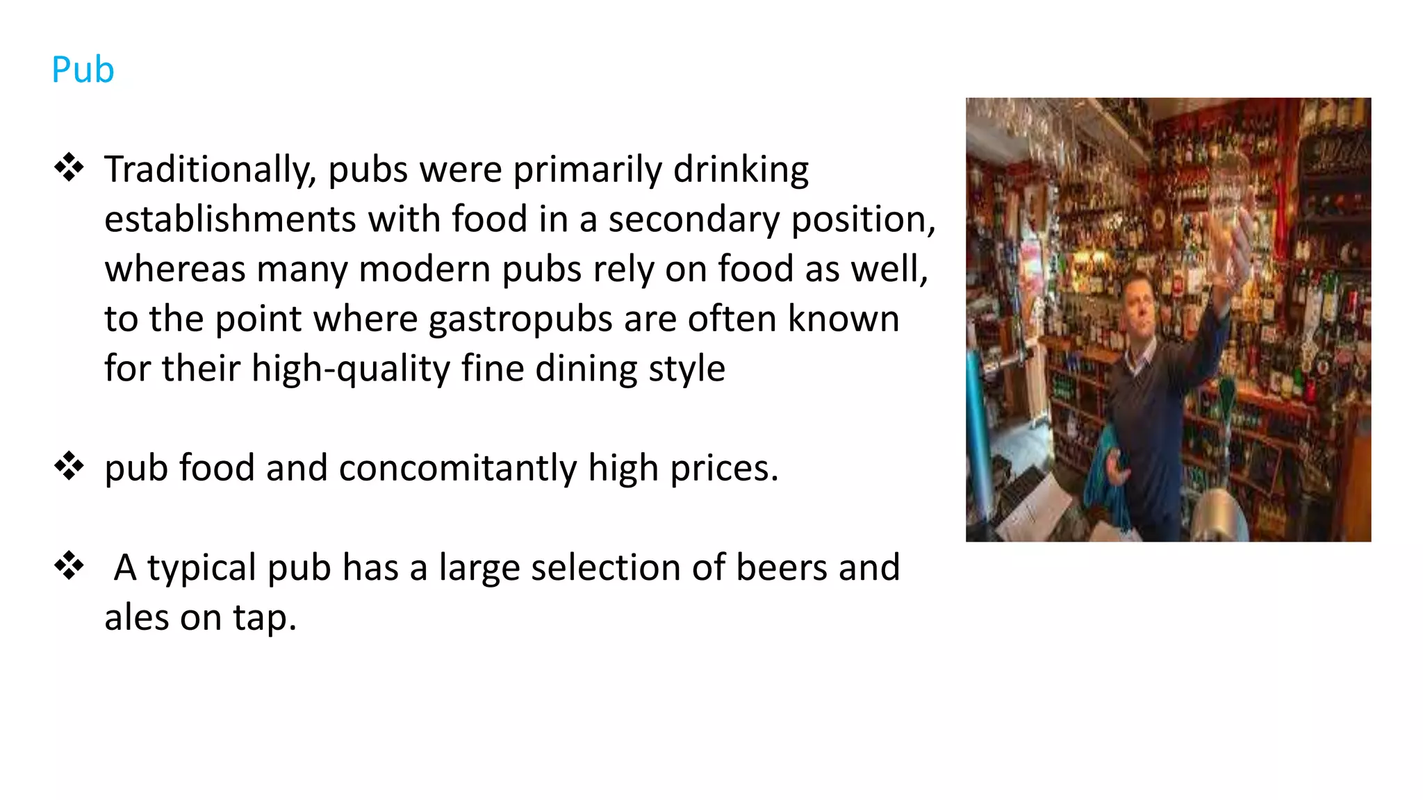 Types of food service establishments | PPTX