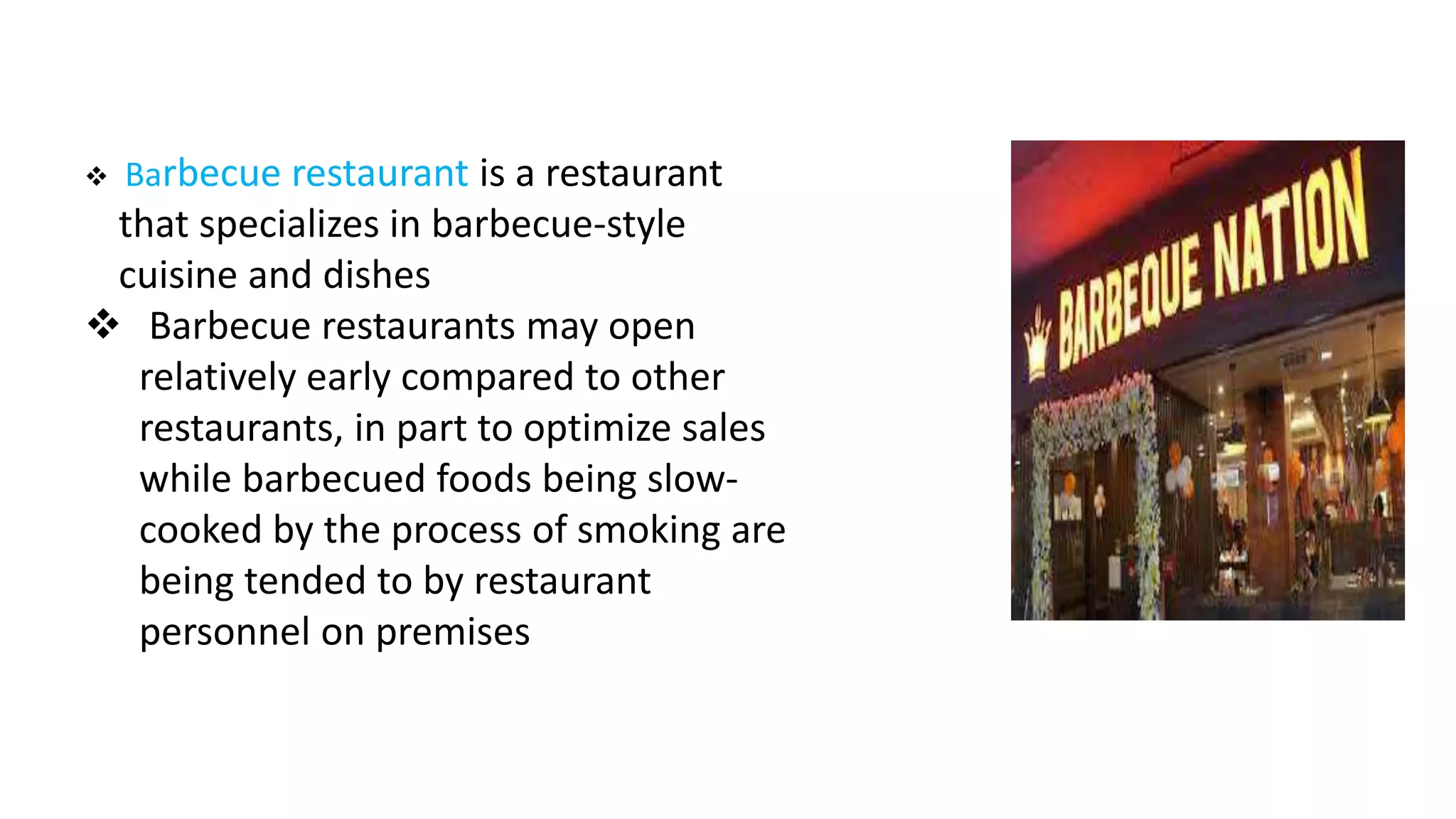 Types of food service establishments | PPTX