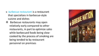 Types of food service establishments | PPTX