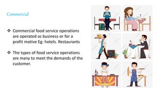 Types of food service establishments | PPTX