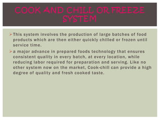 Types of Food Service System | PPTX