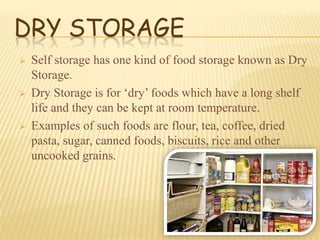Types of food storage | PPTX