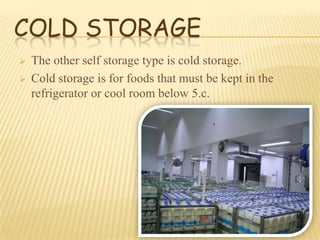Types of food storage | PPTX