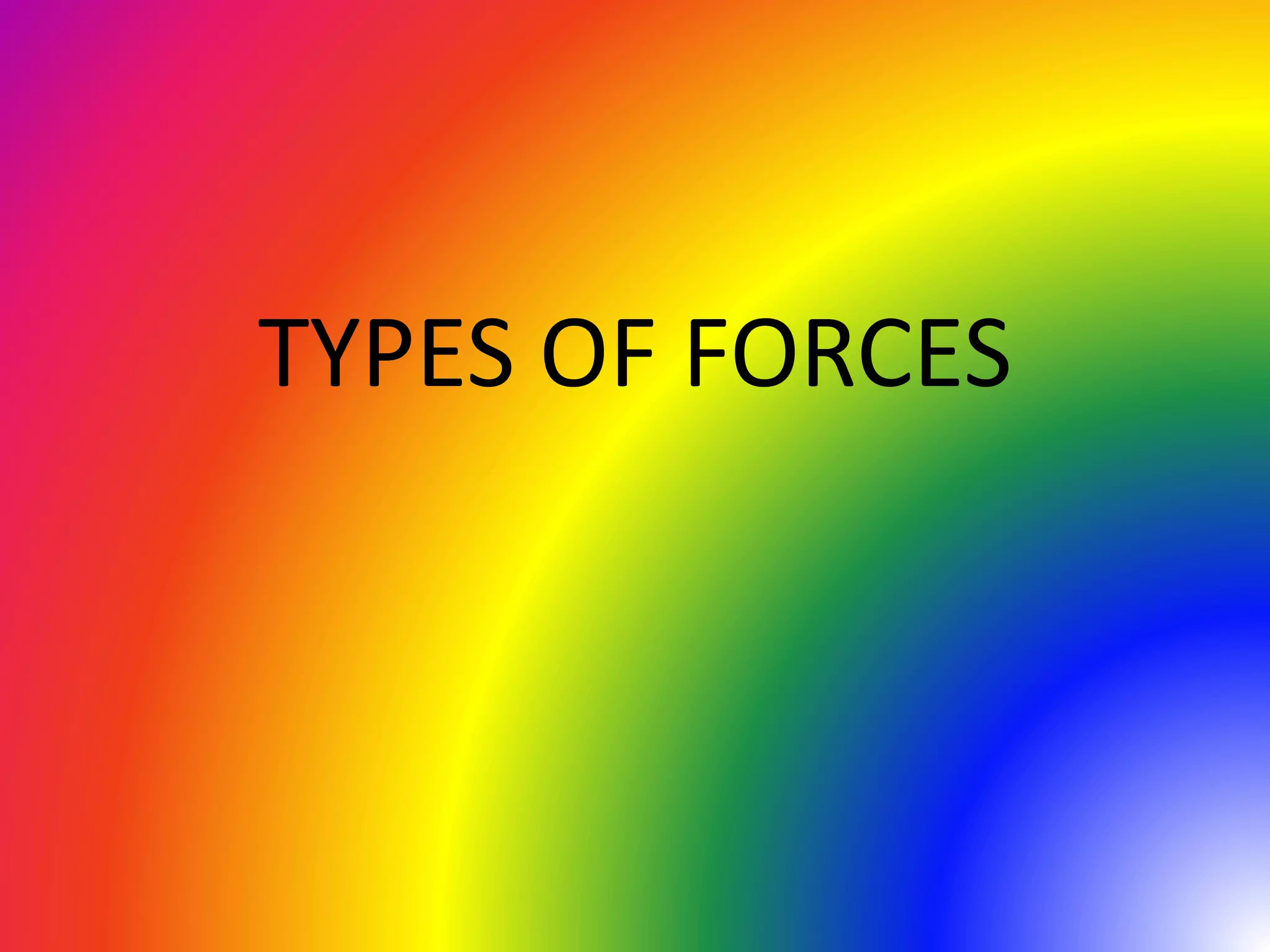 Types of forces | PPTX