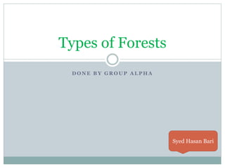 Types of Forests in Pakistan | PPTX
