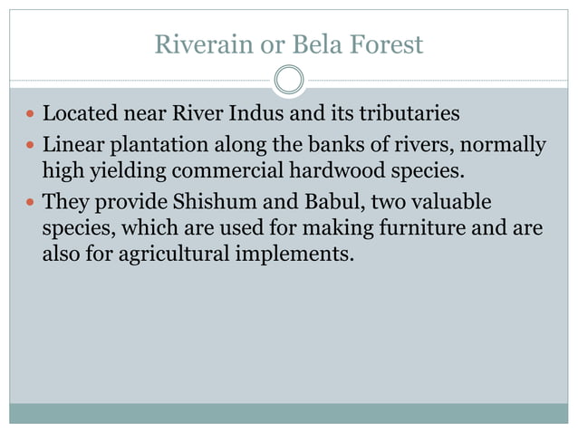 Types of Forests in Pakistan | PPTX | Geography | Science