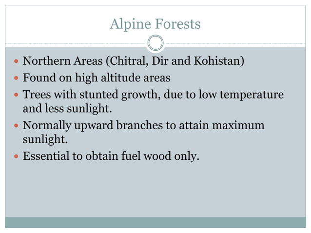 Types of Forests in Pakistan | PPTX | Geography | Science