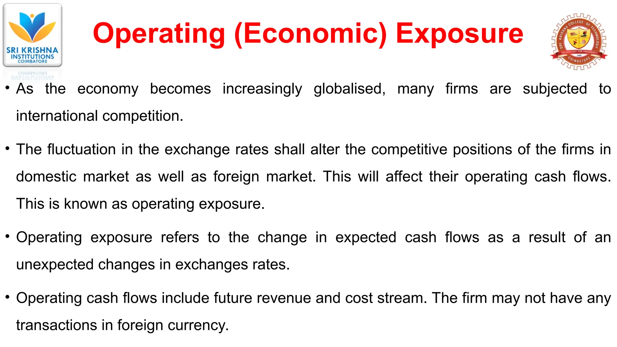 Types of foreign exchange exposure and calculation of exposure | PPT