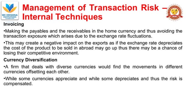Types of foreign exchange exposure and calculation of exposure | PPT