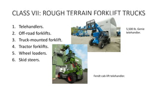 Types of forklifts | PPTX