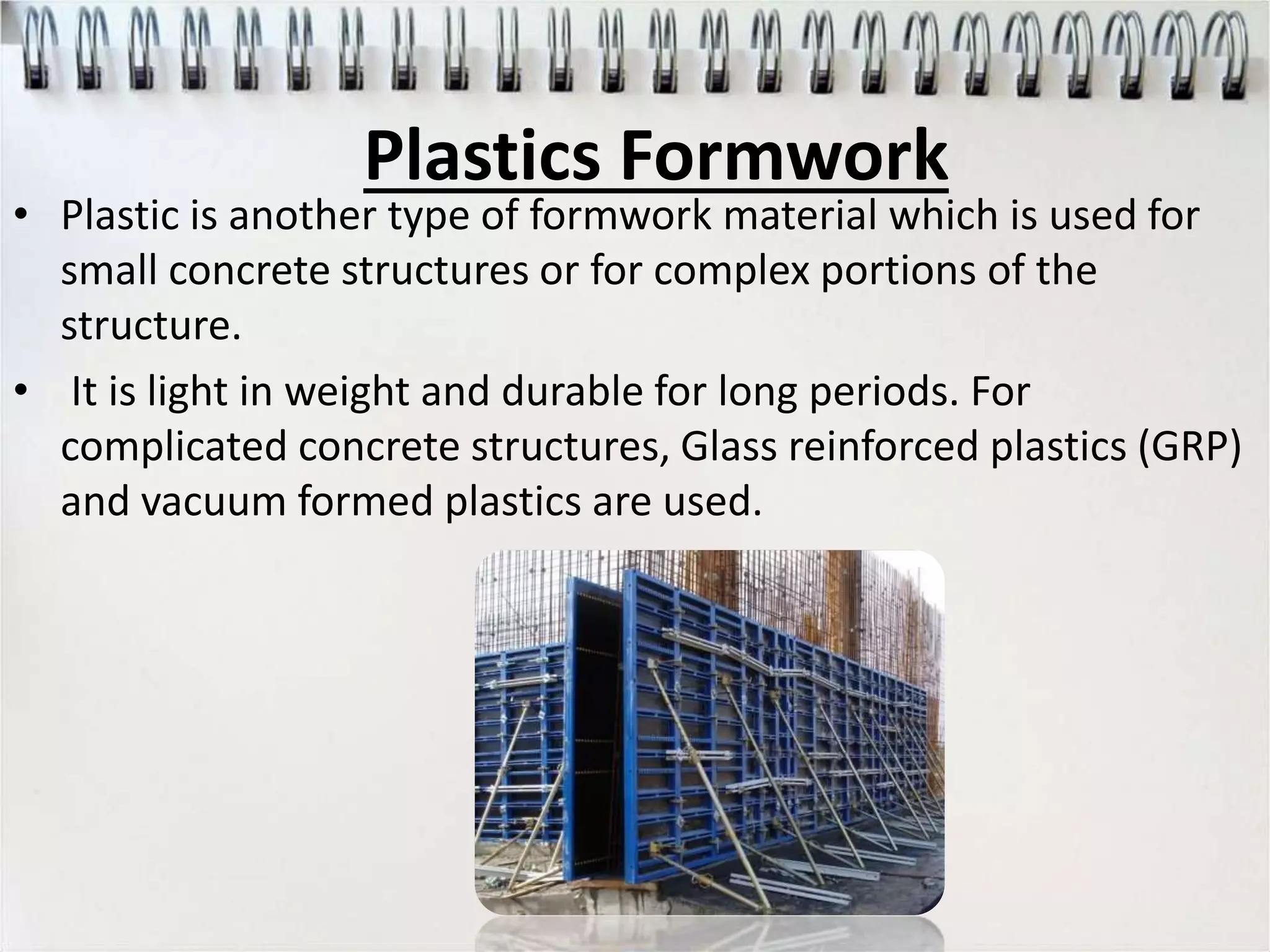 Types of formwork | PPTX