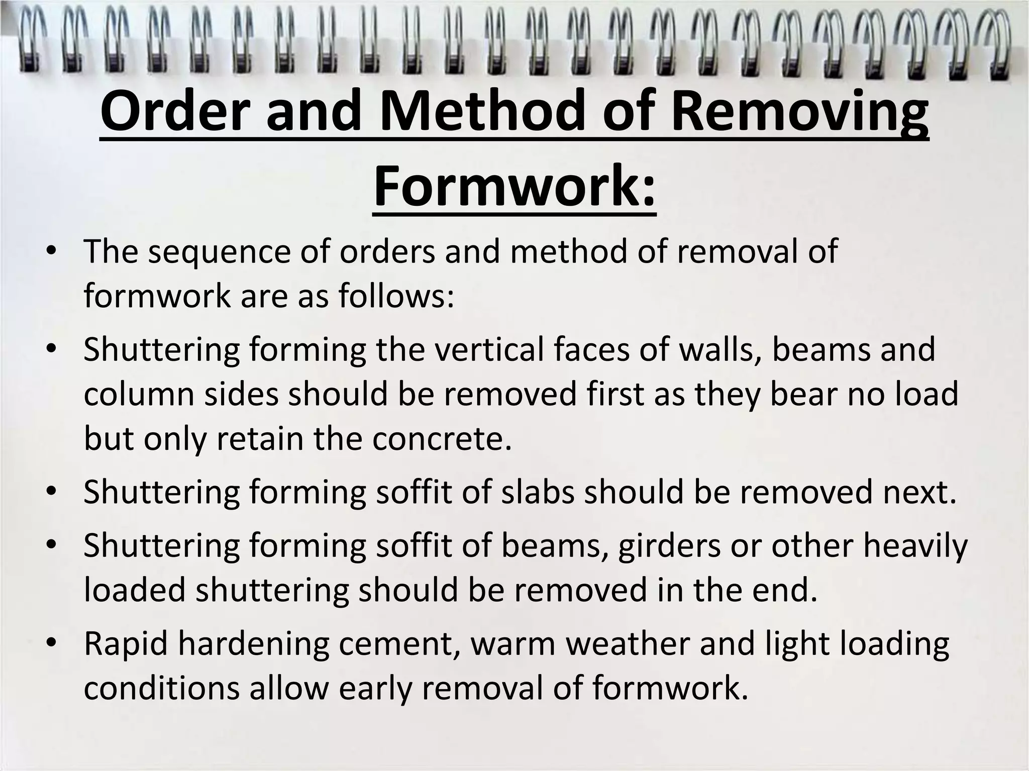 Types of formwork | PPTX