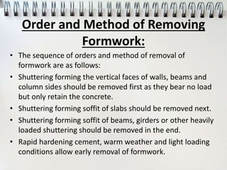 Types of formwork | PPTX