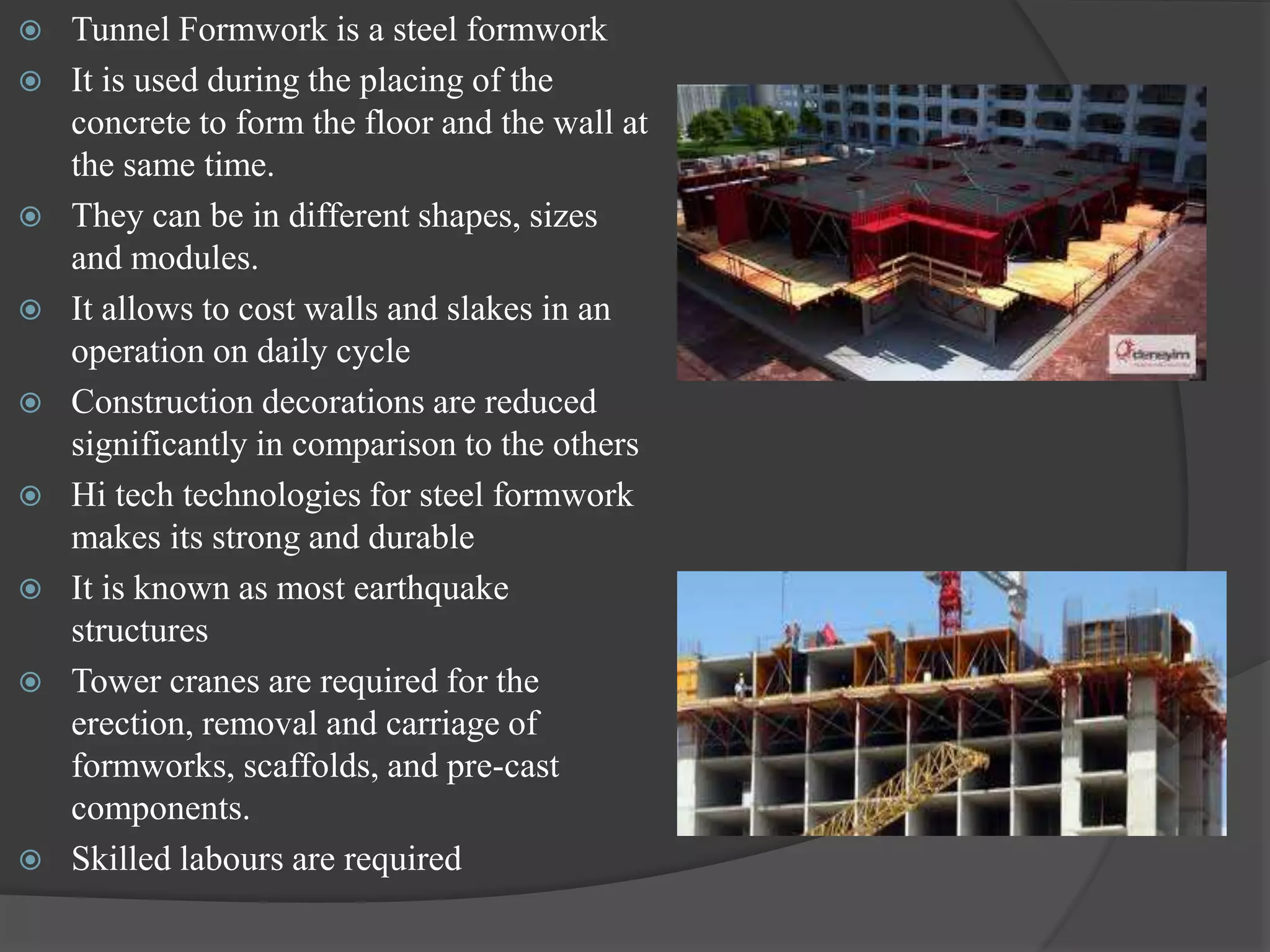 Types of modern construction formwork | PPTX