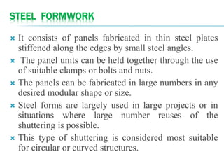 Types of Formwork, Construction & Materials.pptx
