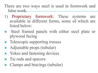 Types of Formwork, Construction & Materials.pptx