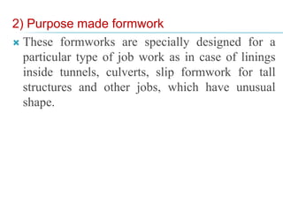 Types of Formwork, Construction & Materials.pptx