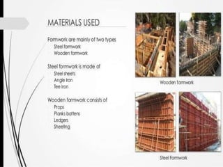 Types of Formwork, Construction & Materials.pptx