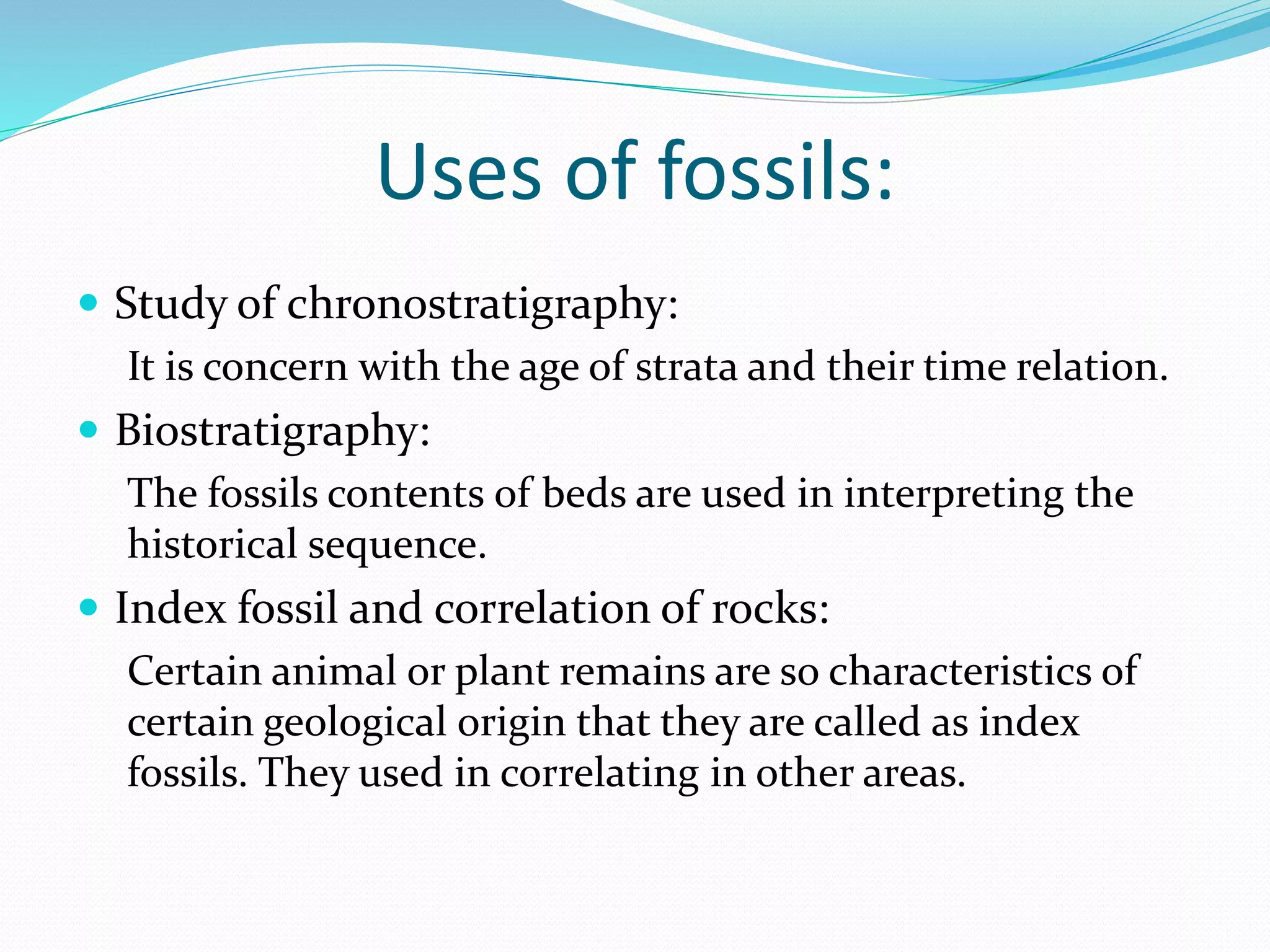 Types of fossils and uses | PPTX