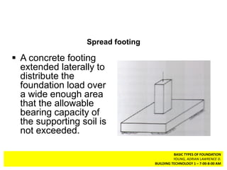 BT 1: Types of Foundation | PPT