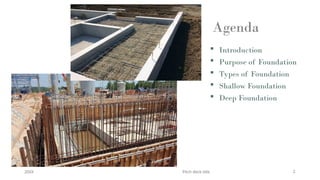 Types of Foundation, their Types and purpose | PPTX