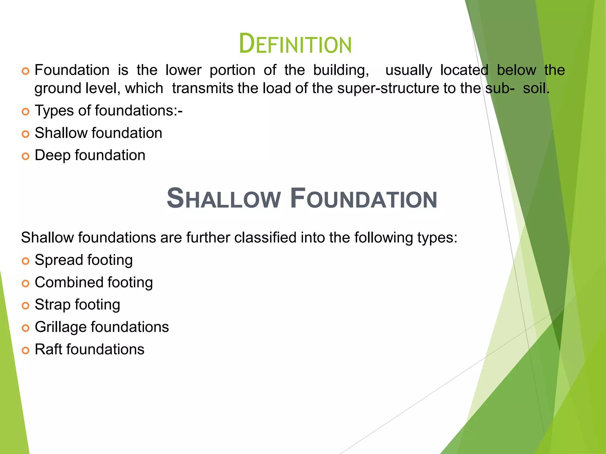 Types of Foundation and Site Investigation.pdf