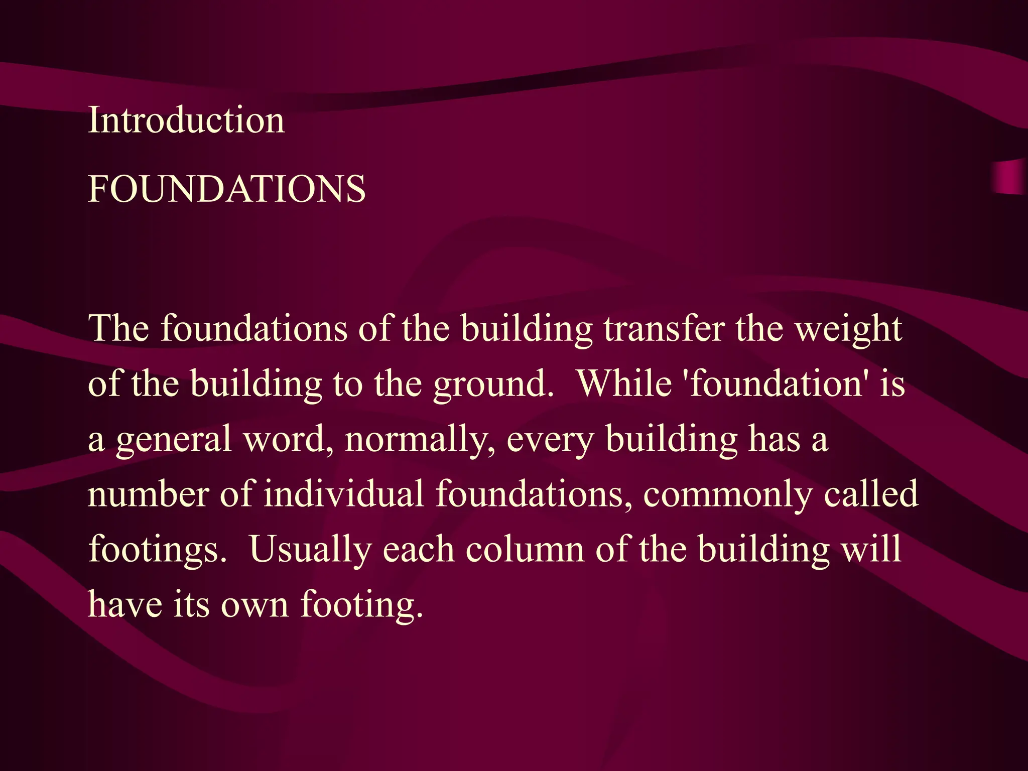 Building Technology 3_Types of Foundation Systems | PDF