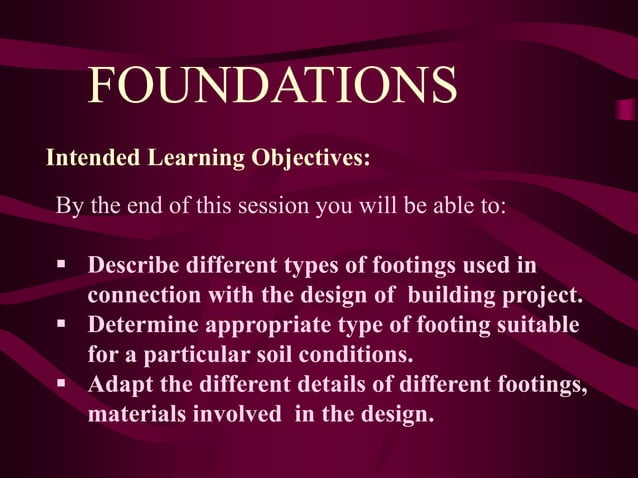 Building Technology 3_Types of Foundation Systems | PDF