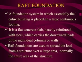 Building Technology 3_Types of Foundation Systems | PDF
