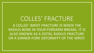 Types of fractures | PPTX