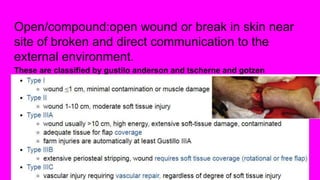 Types of fractures ,fracture healing stages and factors influencing ...