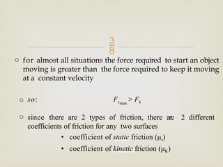 Presentation on categorizes of Frictions | PPTX