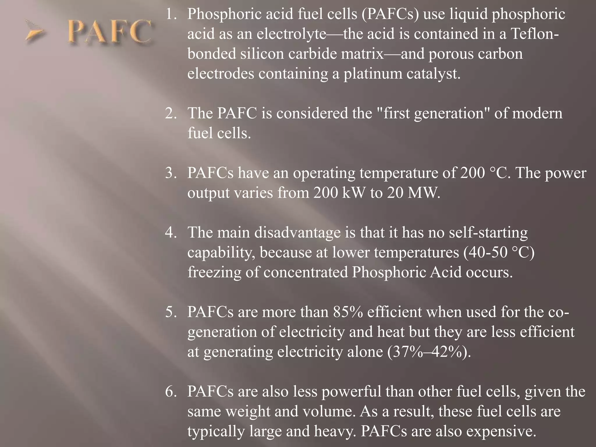 Types of fuel cells | PPTX