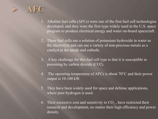 Types of fuel cells | PPTX