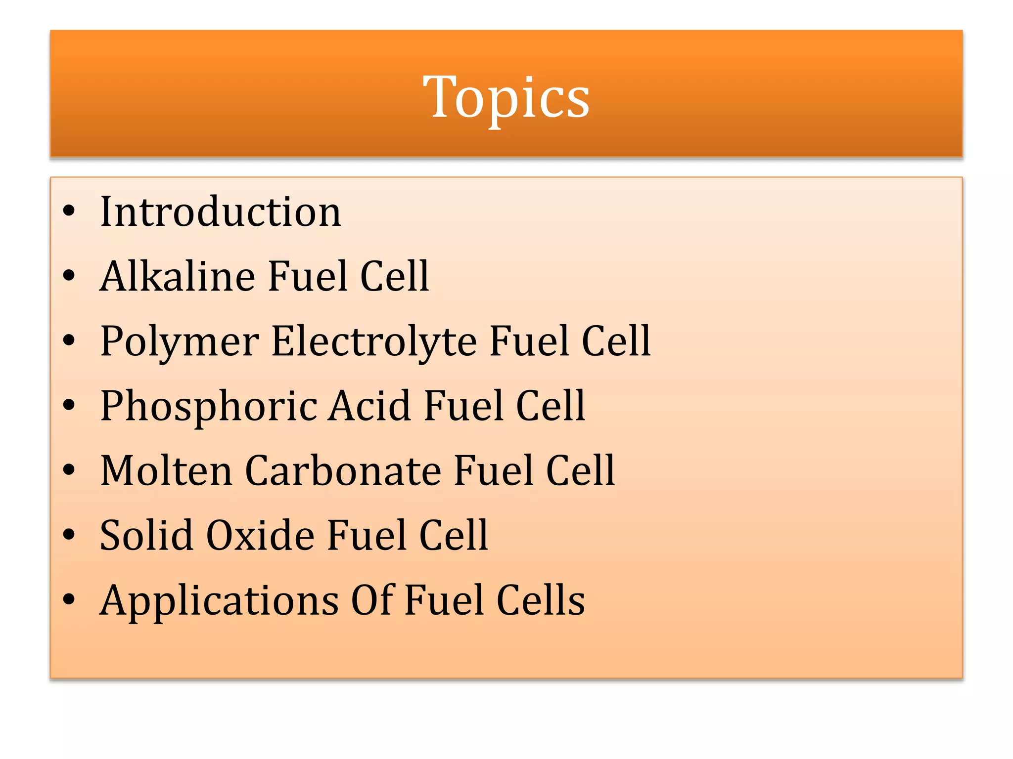 Types of fuel cells | PPTX