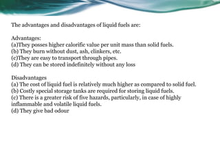 types of fuel ppt DETAILED NOTES FOR UG STUDENTS | PPTX
