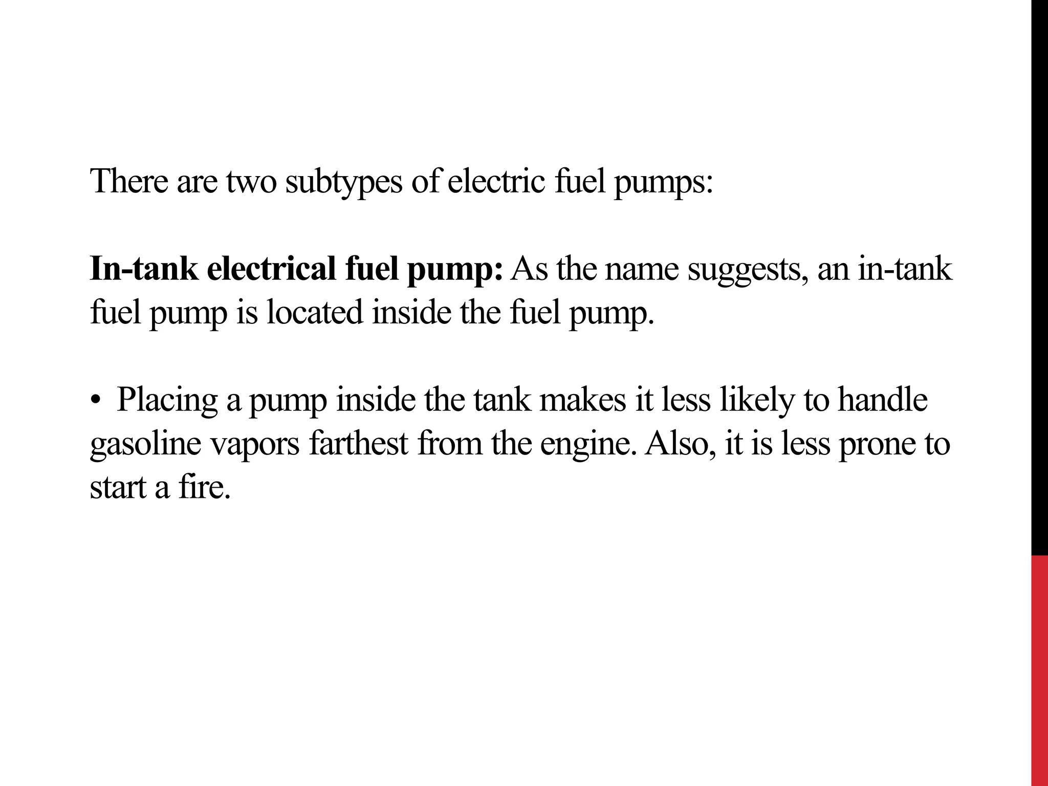 Types of fuel pumps | PPTX