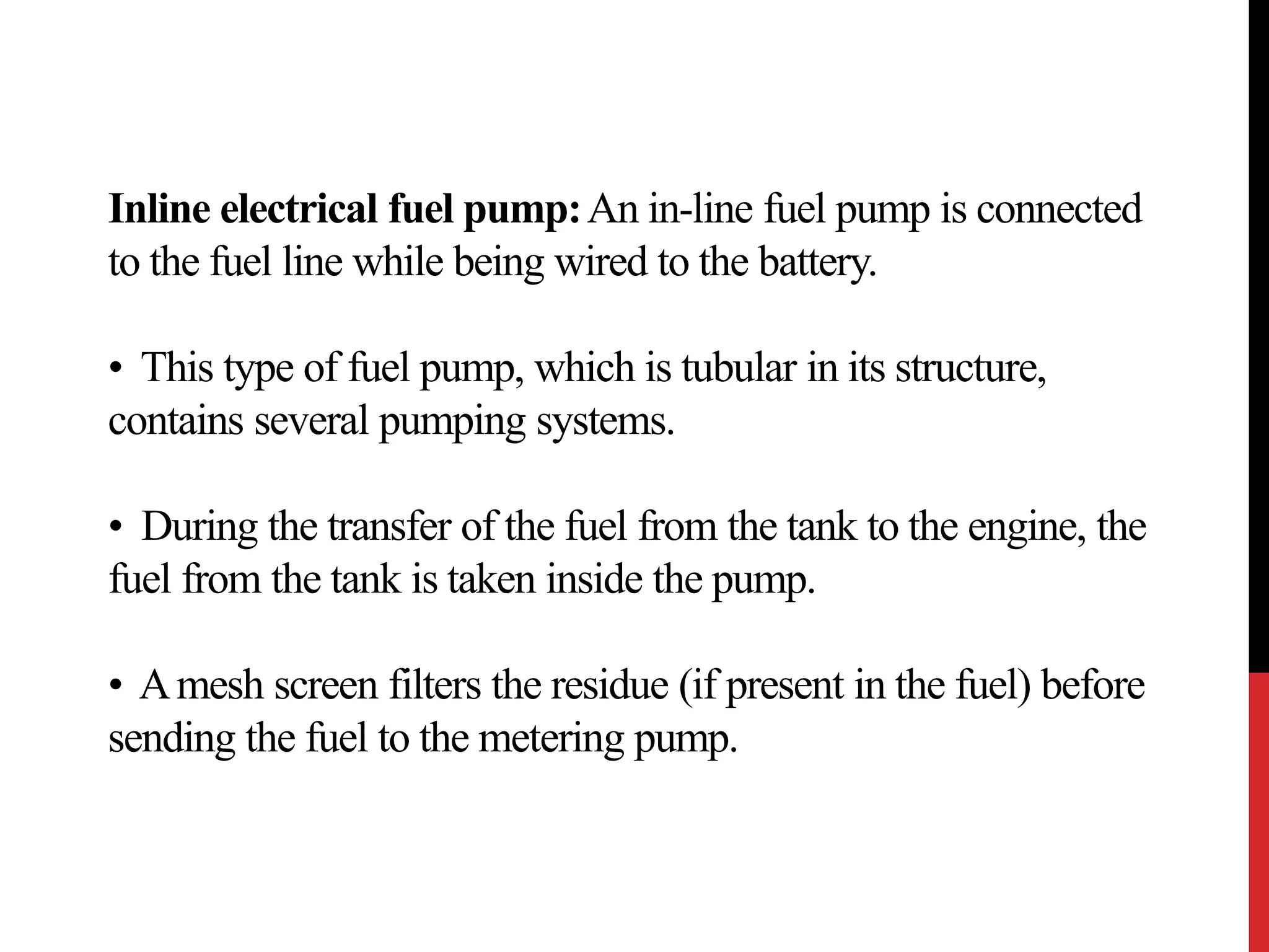 Types of fuel pumps | PPTX
