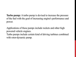 Types of fuel pumps | PPTX