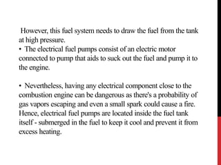 Types of fuel pumps | PPTX