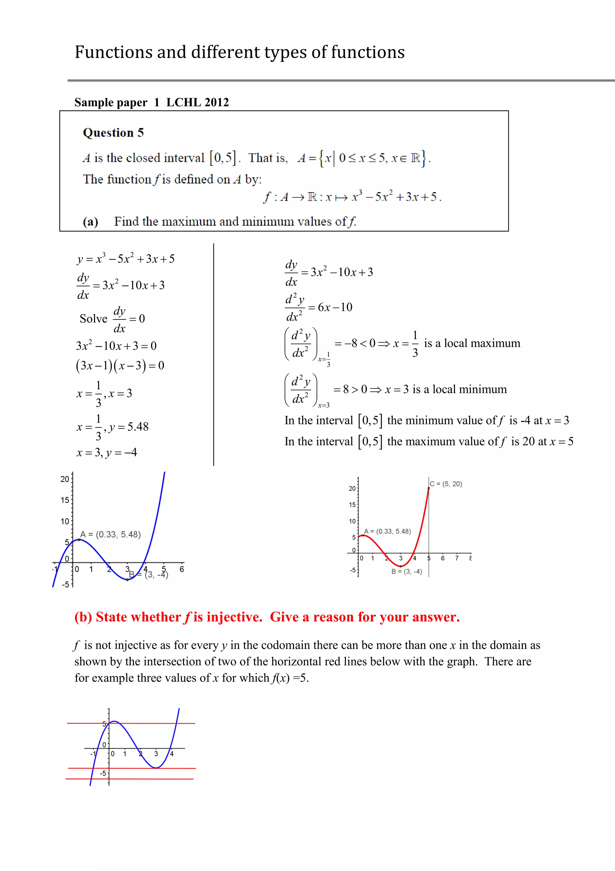 Types of functions | PDF | Physics | Science